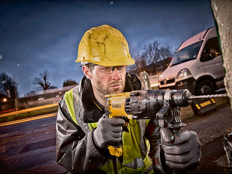 DEWALT D25133K Hammer Drill & Pure 500+ Epoxy Adhesive for Construction