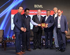 BEML received Top Challengers' and Best Mining Equipment Seller Award
