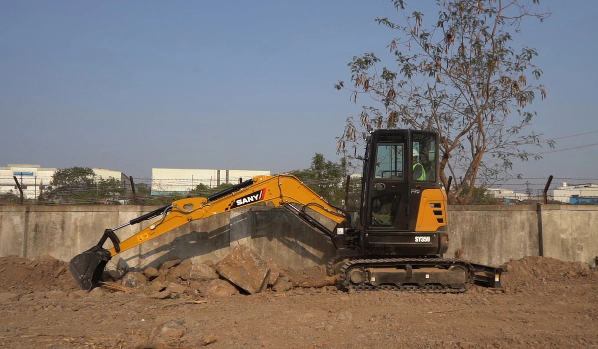 SANY India Unveils SY35U PRO 3.5-Ton Hydraulic Excavator for Enhanced ...