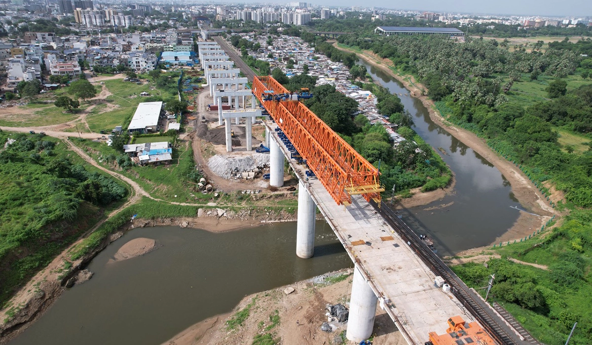 Vishwamitri River Bridge Completed for Mumbai-Ahmedabad Bullet Train in ...